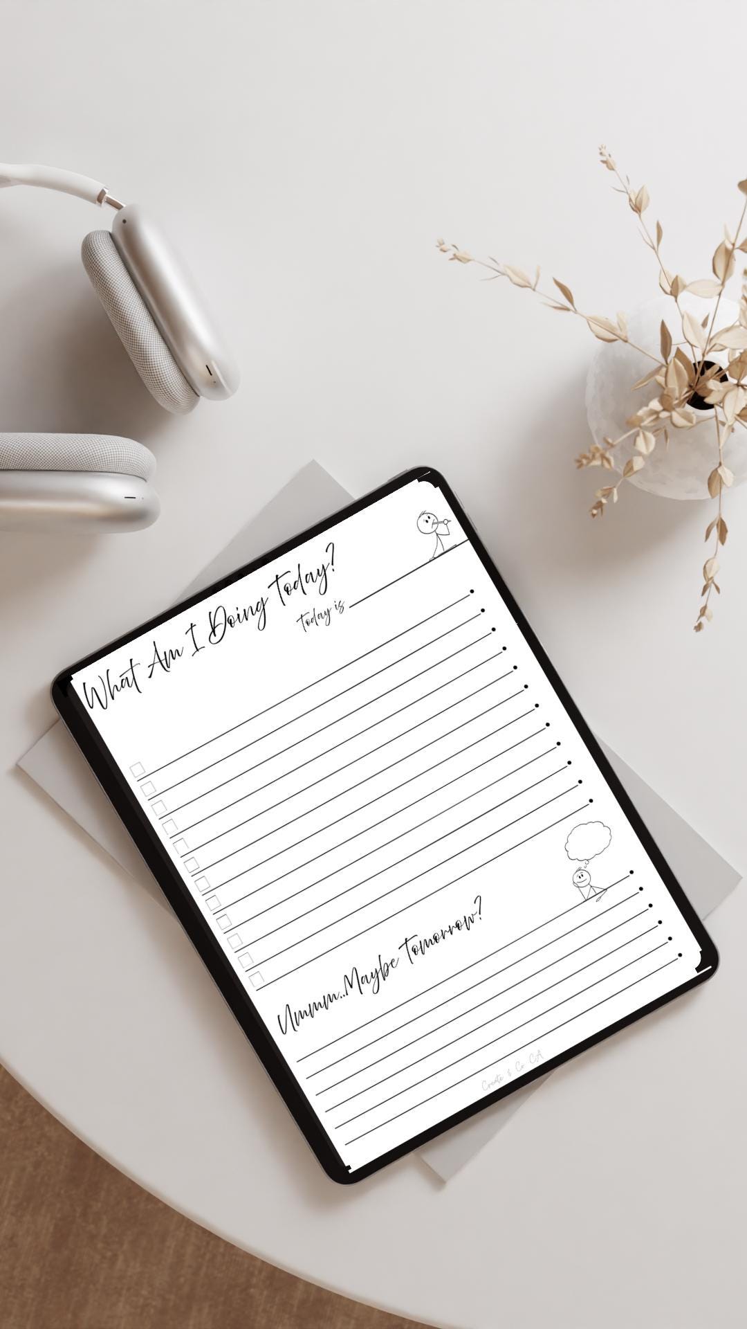 Daily To-do List Printable | Simple Digital Planner Page | Printable ...