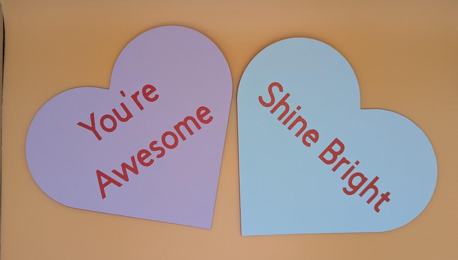 Set of 10 Conversation Hearts Bulletin Board Decor for Classroom or ...