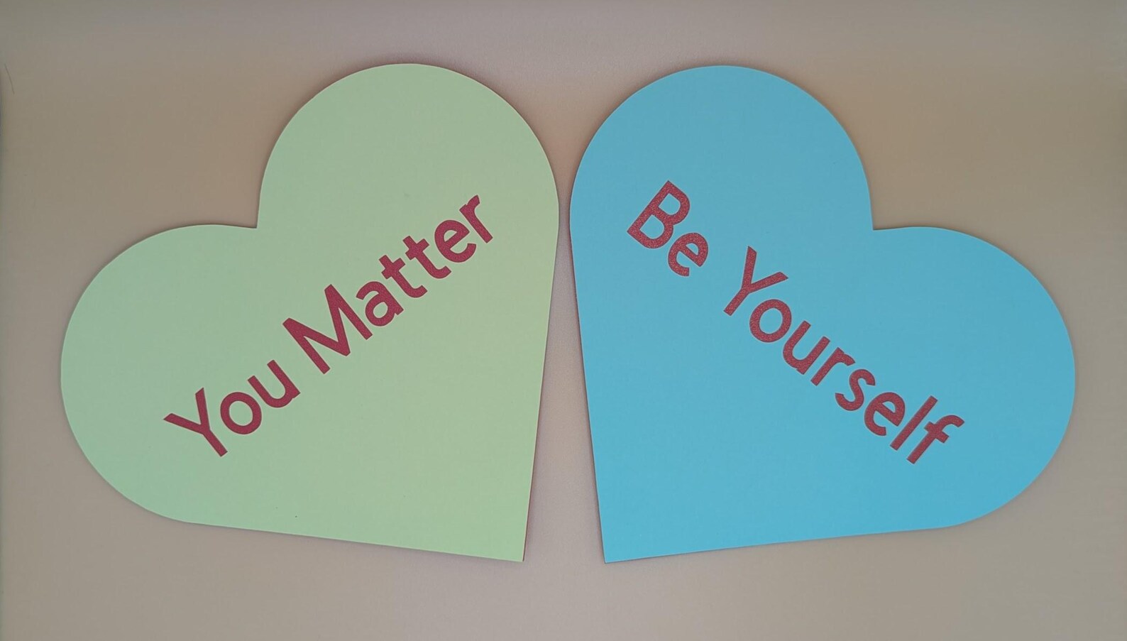 Set of 10 Conversation Hearts Bulletin Board Decor for Classroom or ...
