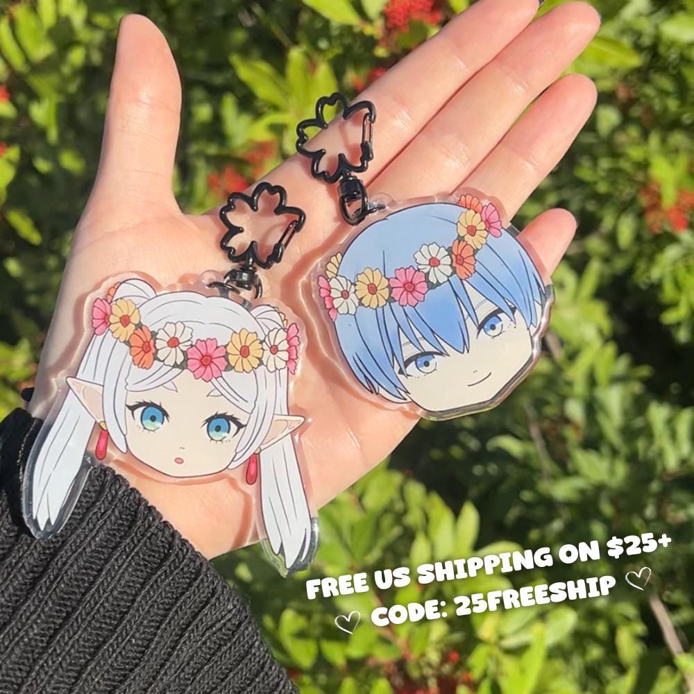 Chibi Mage Keychain | Acrylic Anime Keychain , Double Sided Charm - Etsy