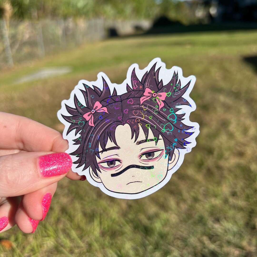 Chibi Choso Anime Sticker | Holographic Manga Sticker for Laptop ...