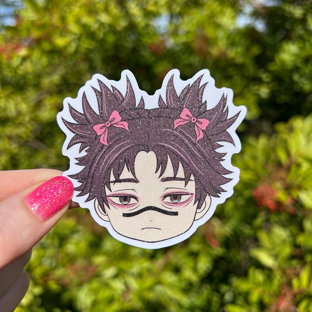 Chibi Choso Anime Sticker | Glitter Manga Sticker for Laptop, Kindle ...