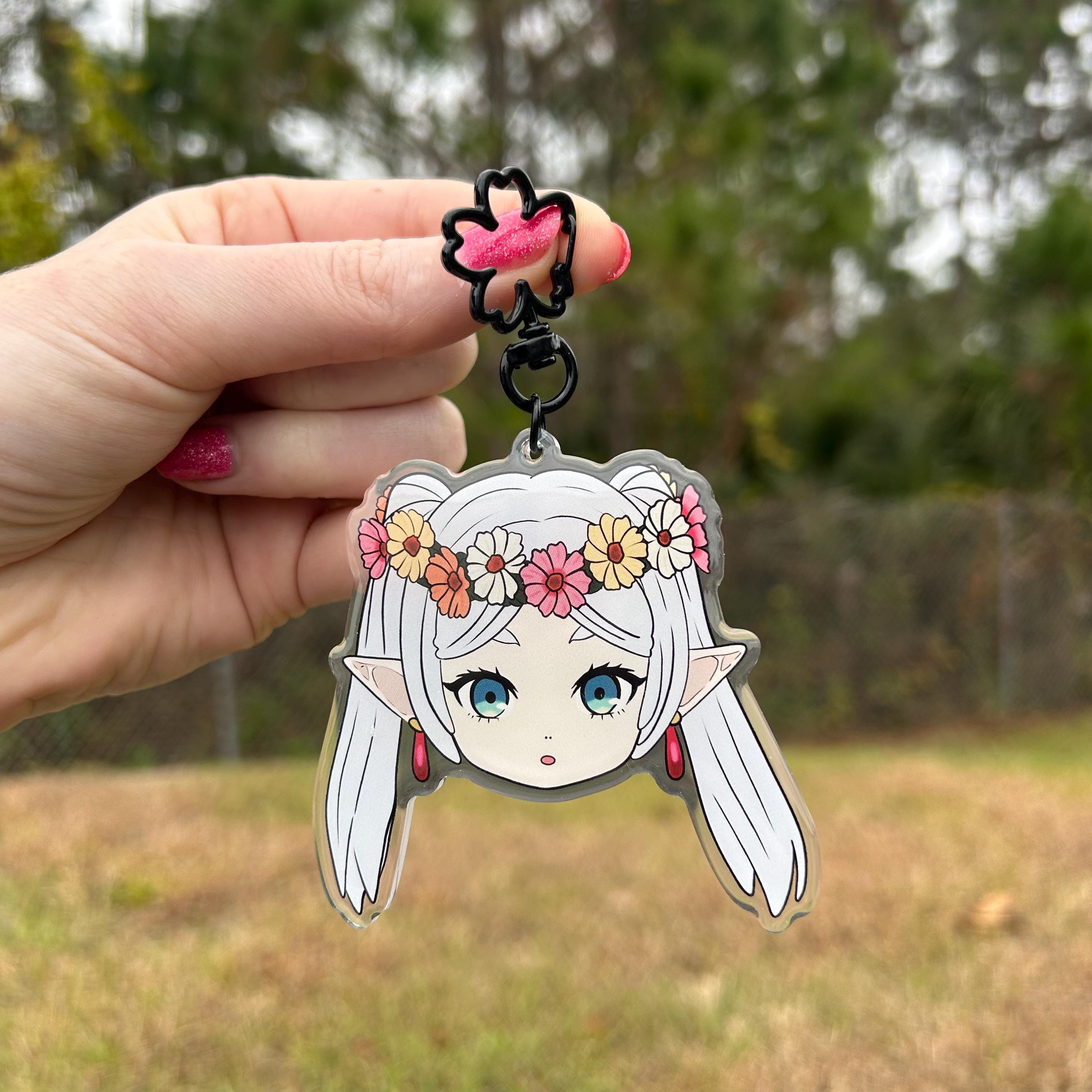 Chibi Mage Keychain | Acrylic Anime Keychain , Double Sided Charm - Etsy