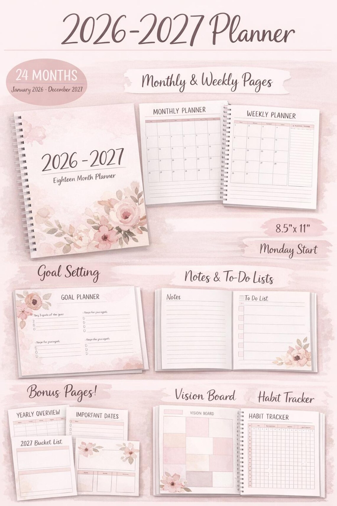 2026–2027 Planner | 24 Month Planner January 2026–december 2027 ...