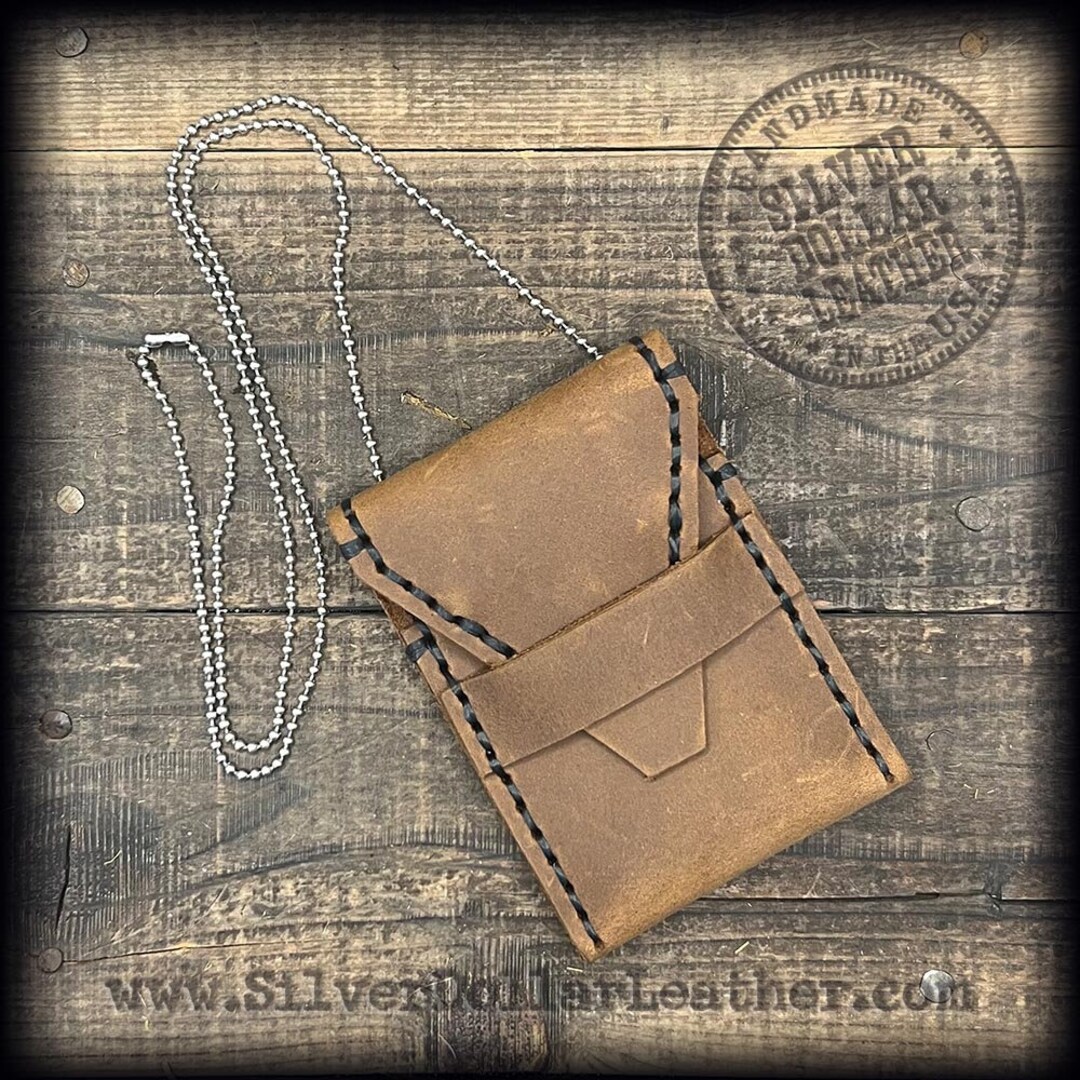 Park Runner Plus Neck Wallet - Multiple Leather Options – USA Made - Etsy