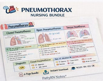 chest tube pneumothorax nursing