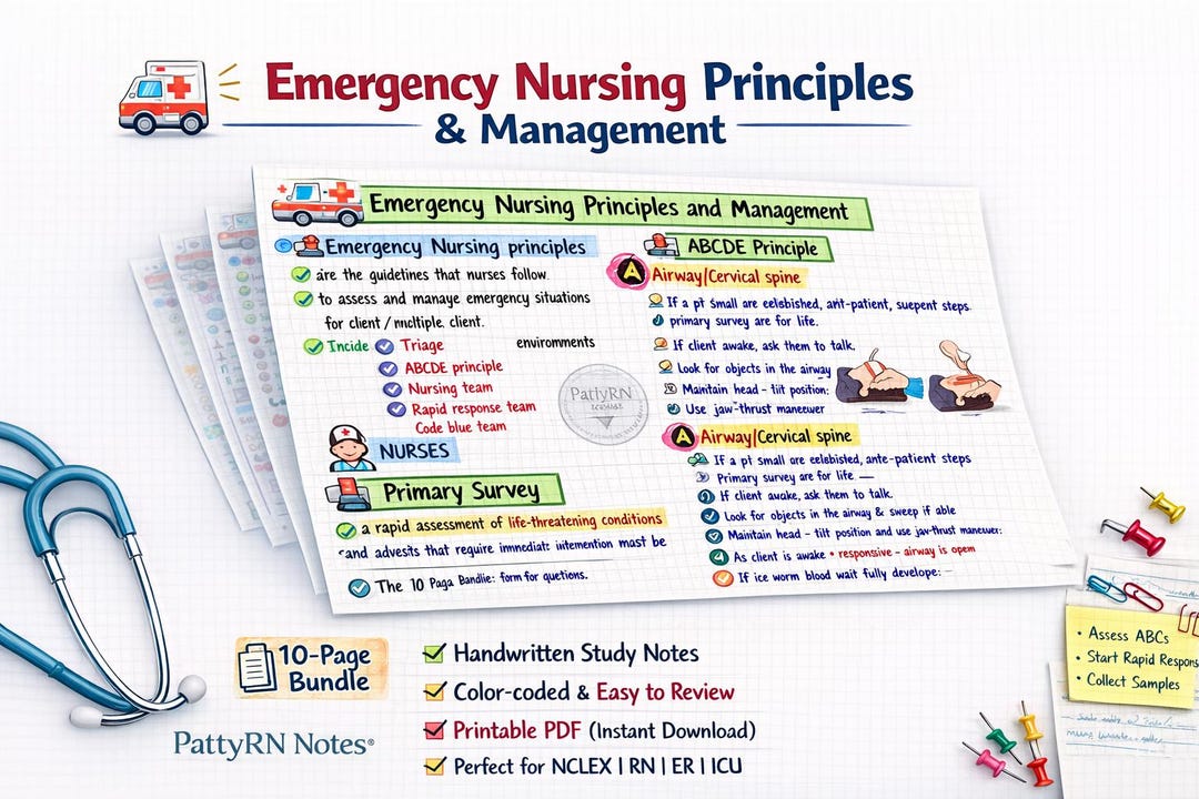 Emergency Nursing Principles & Management | ABCDE Triage Disaster ...