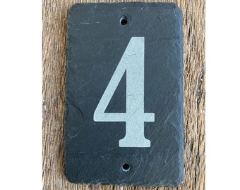 SLATE House Numbers Carved Stone Marker / Home Address - Etsy
