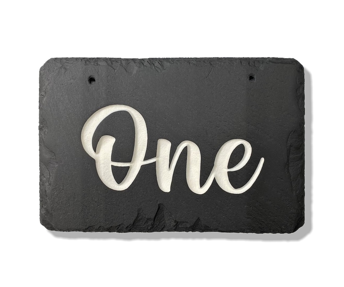 HANGING House Numbers Mailbox Lamppost carved Stone Address - Etsy