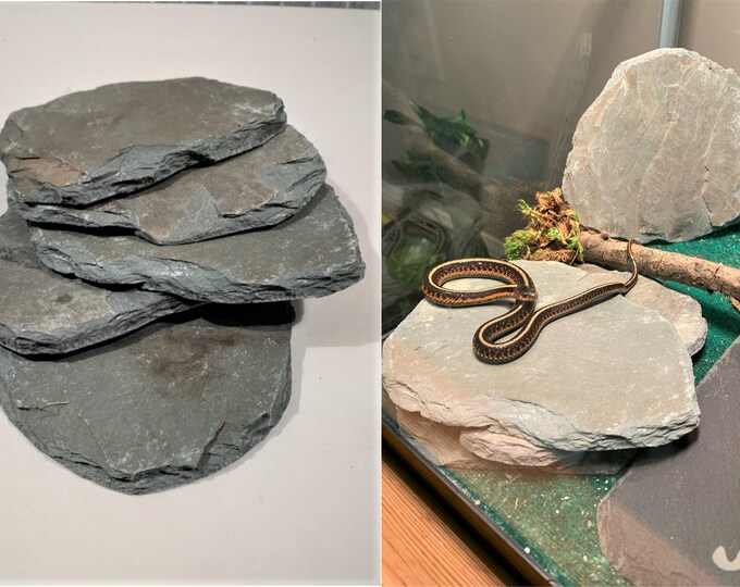 10 Lbs of 12-14 Inch NATURAL BLACK SLATE Aquarium /terrarium - Etsy