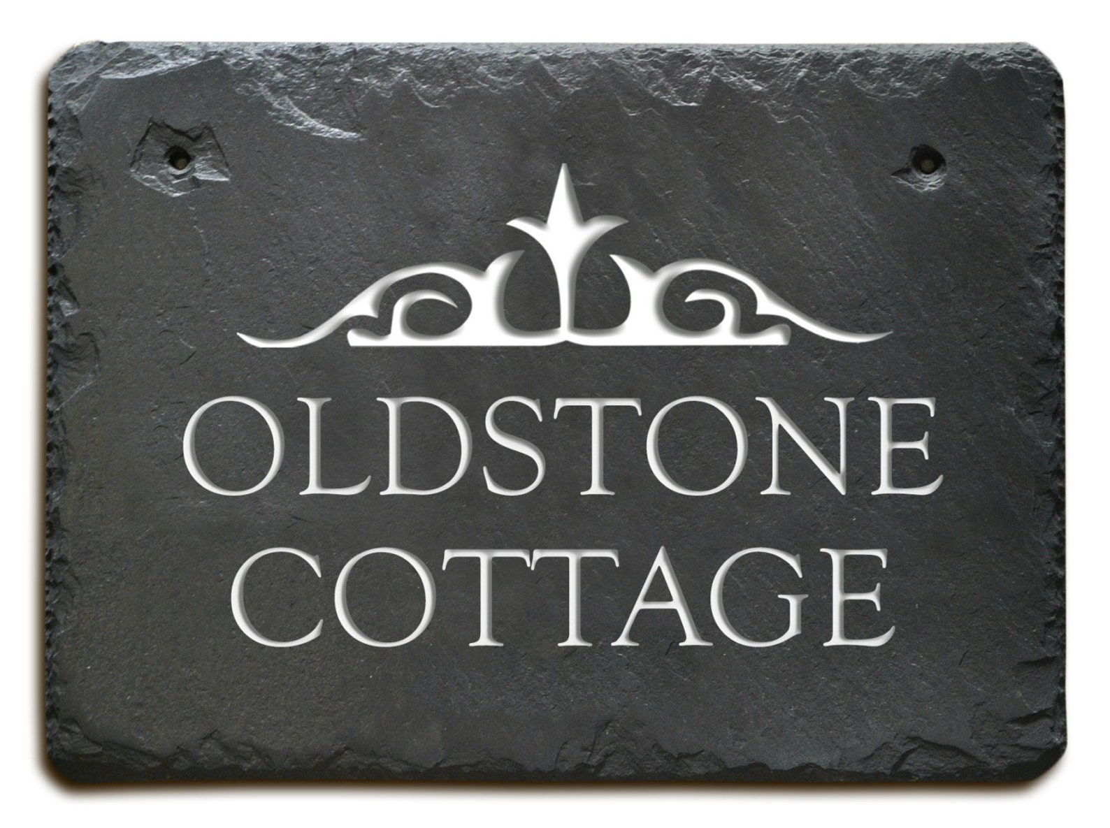 SLATE NAME Plaque / House Marker Sign / Carved Stone / Personalized ...