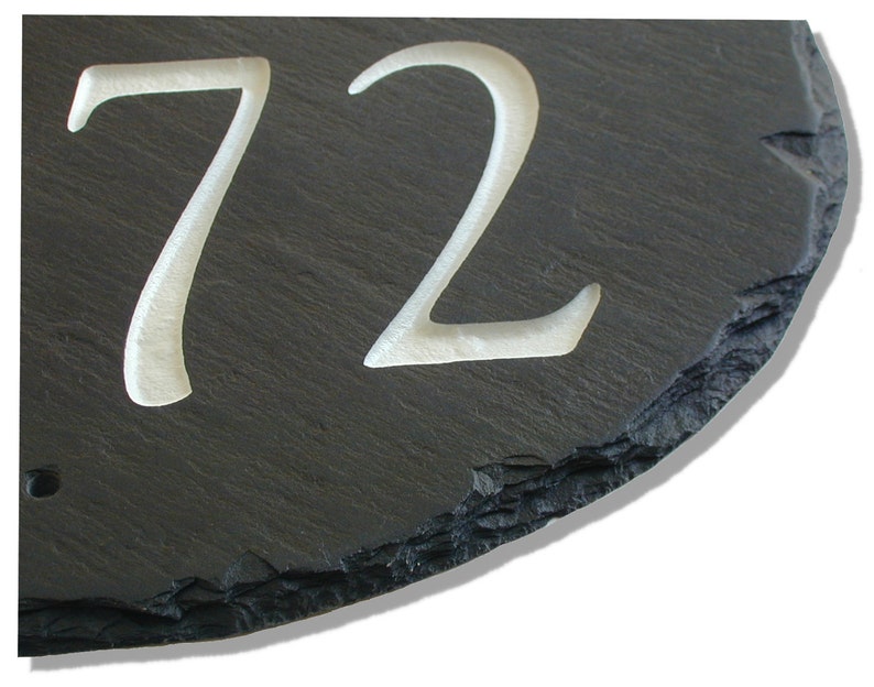 Slate House Marker ADDRESS Sign Plaque CARVED Stone / Date - Etsy
