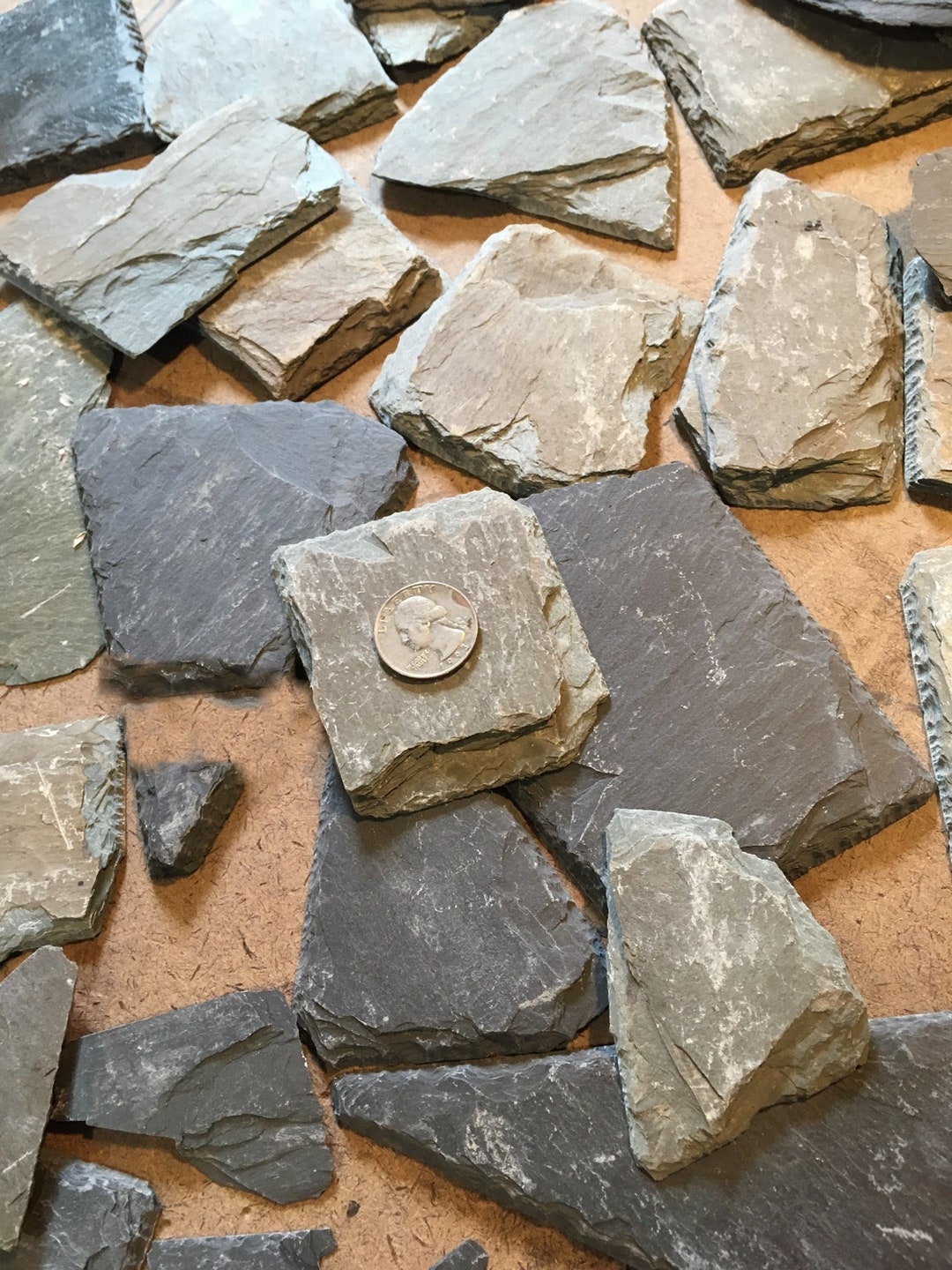 15 Lbs SLATE Stone AQUARIUM Reptile Snake Rock Fish Tank Craft Mosaic ...