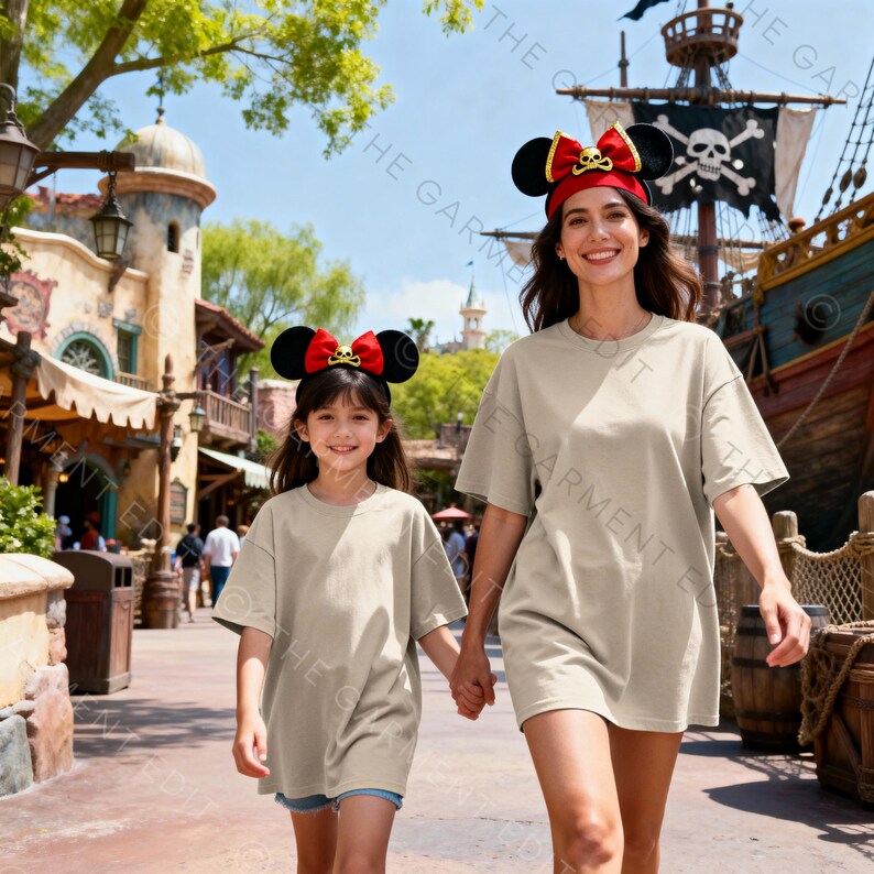 Theme Park T Shirt Mockup Adult Child, Matching Vacation Outfit Apparel ...