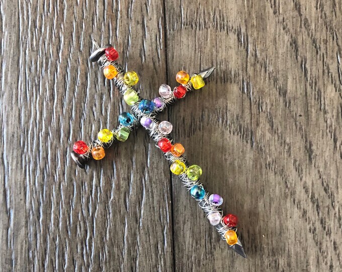 Handmade Beaded Cross - Etsy