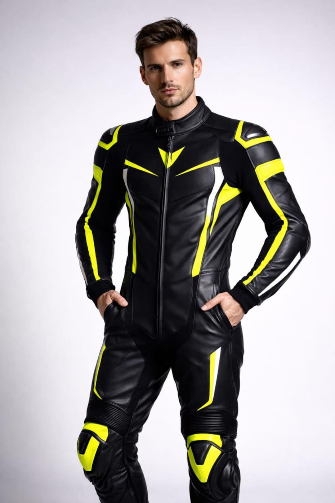 One Piece Custom Racing Suit for Men CE Armored Cowhide Track Gear - Etsy