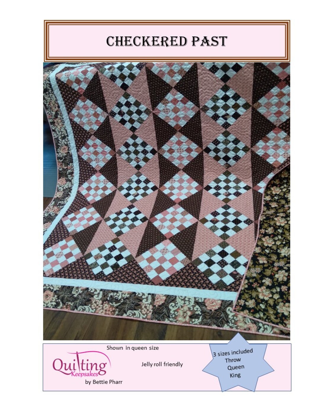Checkered Past Quilt Pattern PDF Pattern Instant Download - Etsy