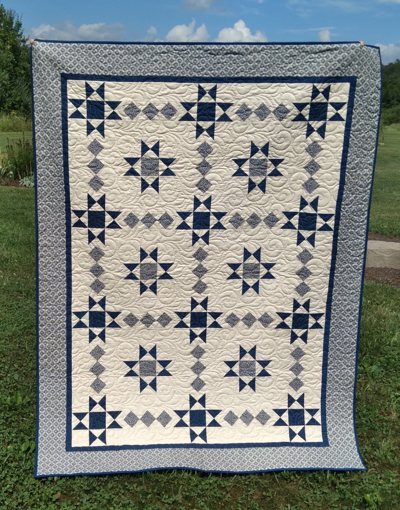 Quilt Pattern PDF Instant Download, Star Crossed II Quilt Pattern, 2 ...