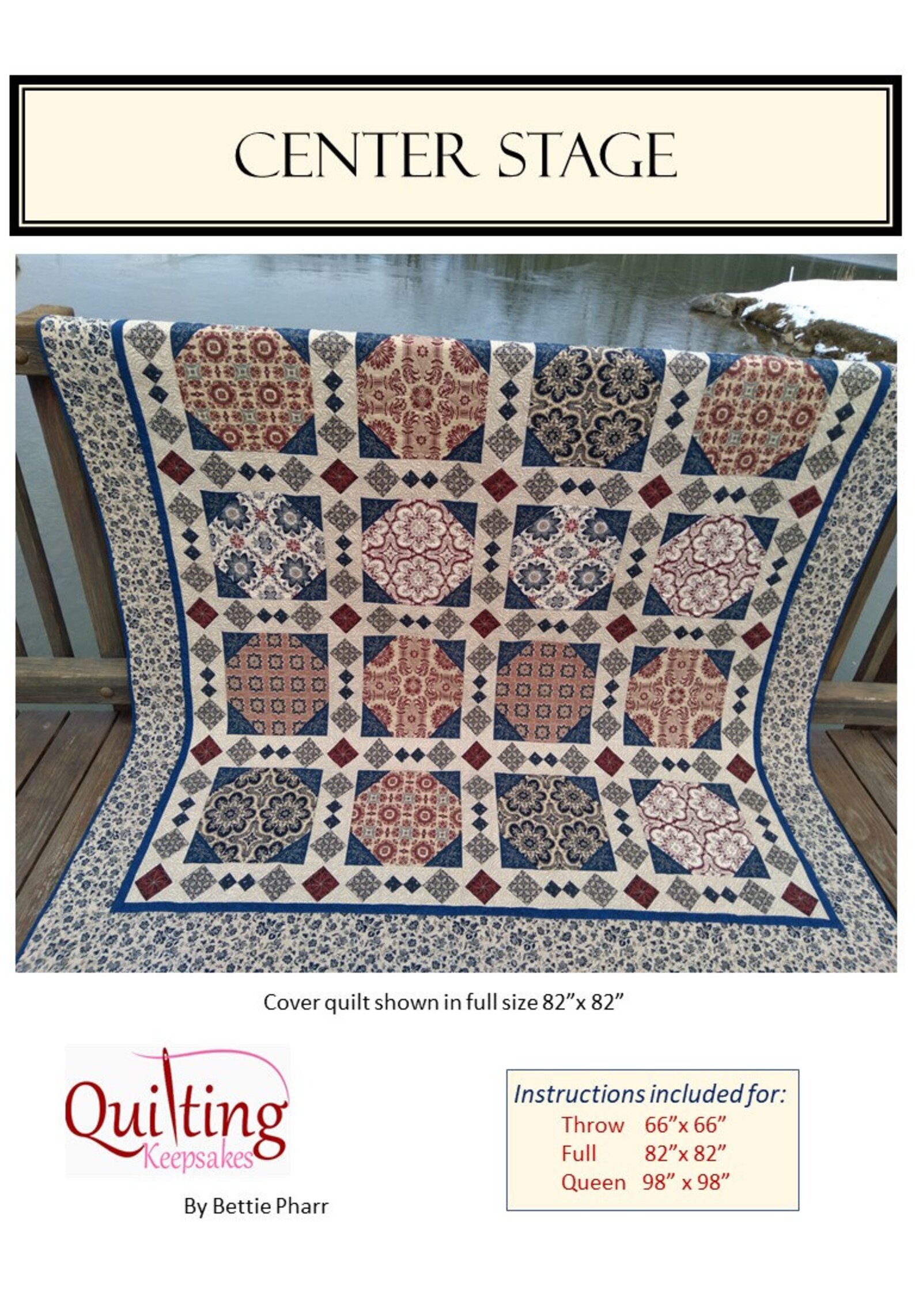 Center Stage Quilt Pattern PDF Download - Etsy