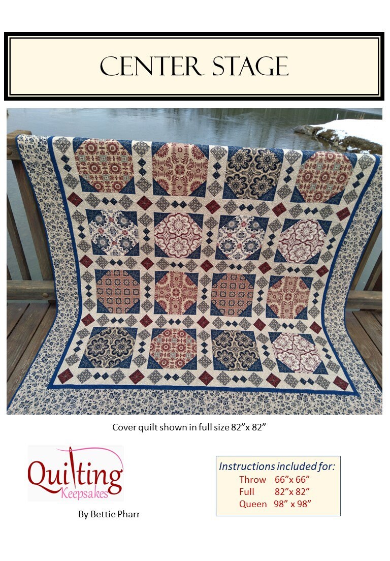 Center Stage Quilt Pattern PDF Download - Etsy
