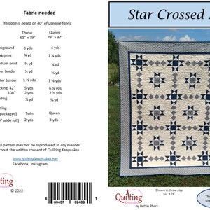Quilt Pattern PDF Instant Download Star Crossed II Quilt - Etsy