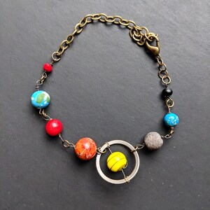 Solar System Bracelet Miss Frizzle Planets Bracelet Galaxy - Etsy