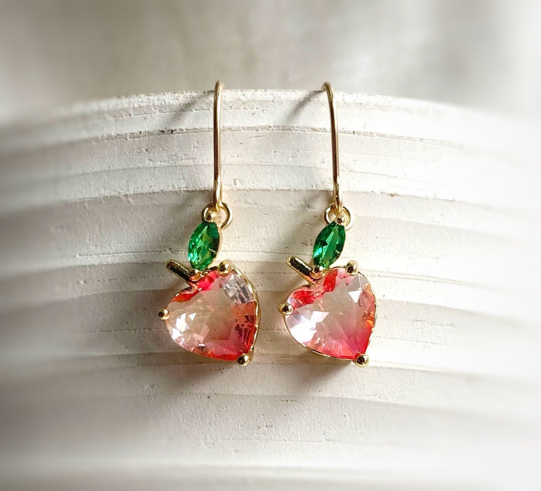 ORIGINAL Ariana Grande Peach Earrings / Peaches Earrings / Fruit ...