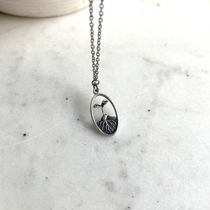 Sterling Silver Sprout Necklace / Seedling / Seed Necklace / Plant ...