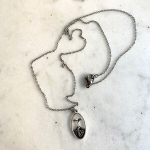Sterling Silver Sprout Necklace / Seedling / Seed Necklace / Plant ...