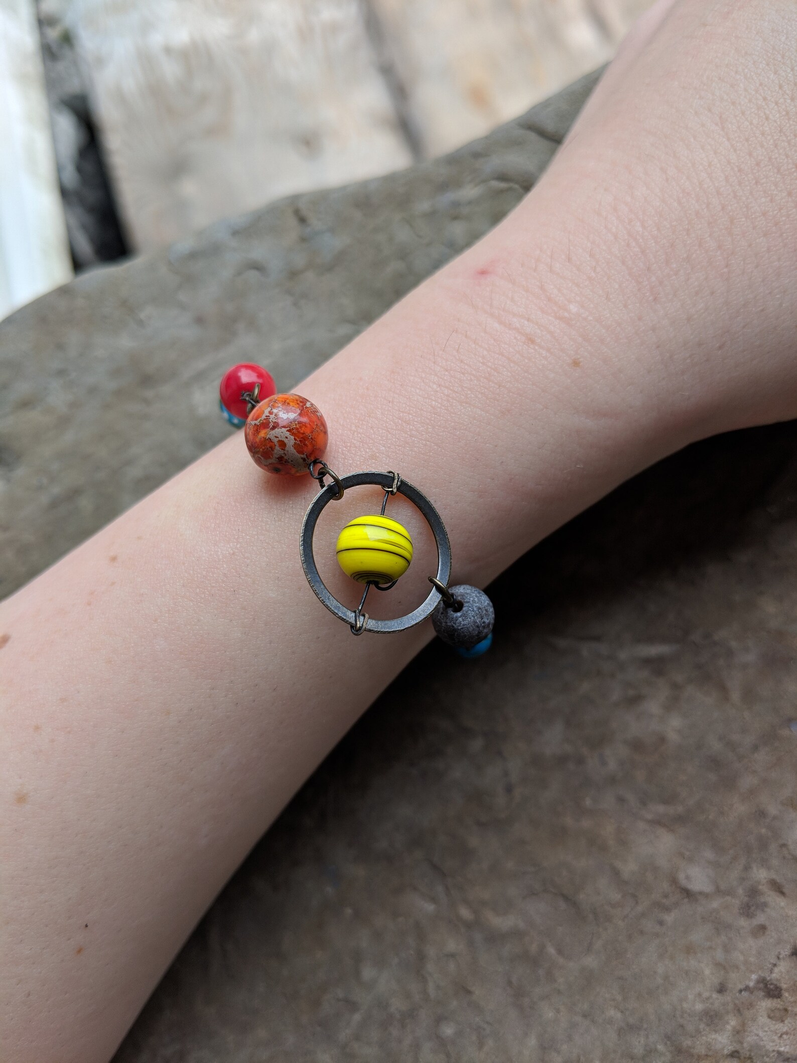 Solar System Bracelet Miss Frizzle Planets Bracelet Galaxy - Etsy