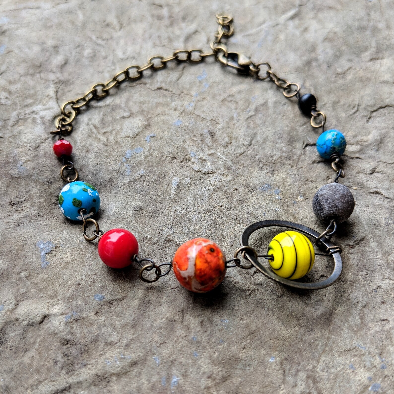 Solar System Bracelet Miss Frizzle Planets Bracelet Galaxy | Etsy