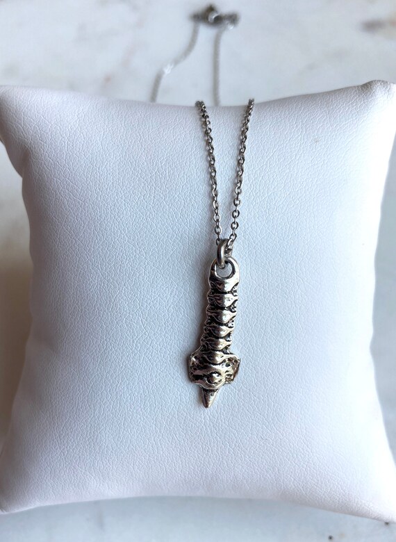 Spinal Cord Necklace / Vertebrae Necklace / Human Spine / - Etsy