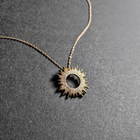 Solar Eclipse Necklace Solar System Pendant Sun Necklace Total Solar ...