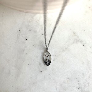 Sterling Silver Sprout Necklace / Seedling / Seed Necklace / Plant ...