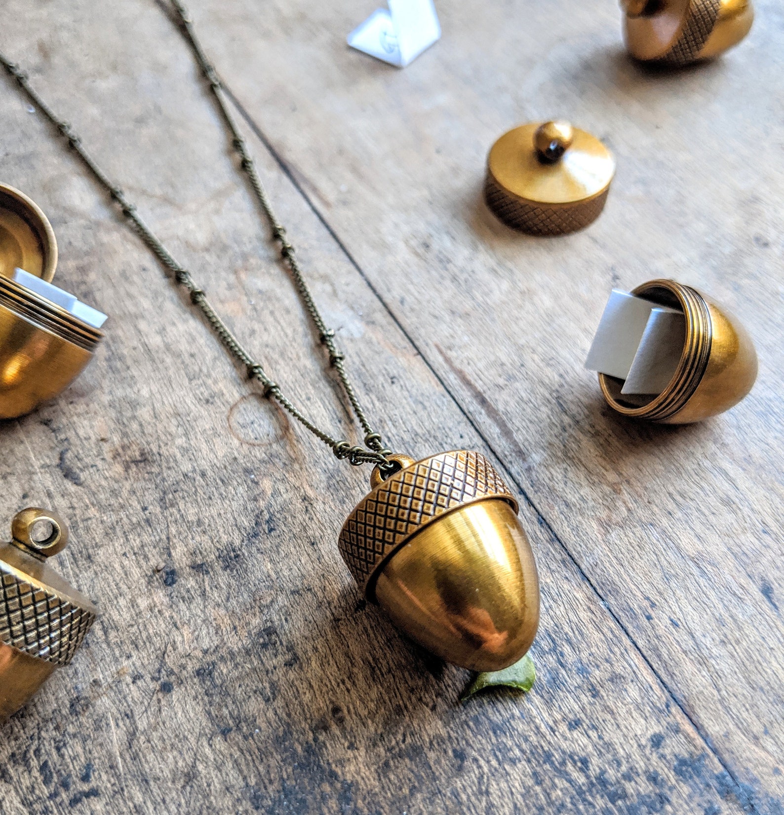 Acorn Locket Necklace / Acorn Jewelry / Keepsake Necklace / Urn / Acorn ...