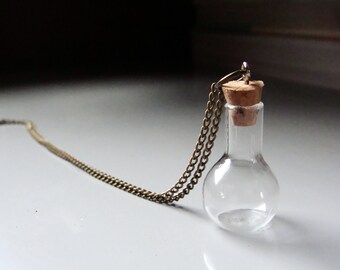 Tiny Jar Necklace | Etsy