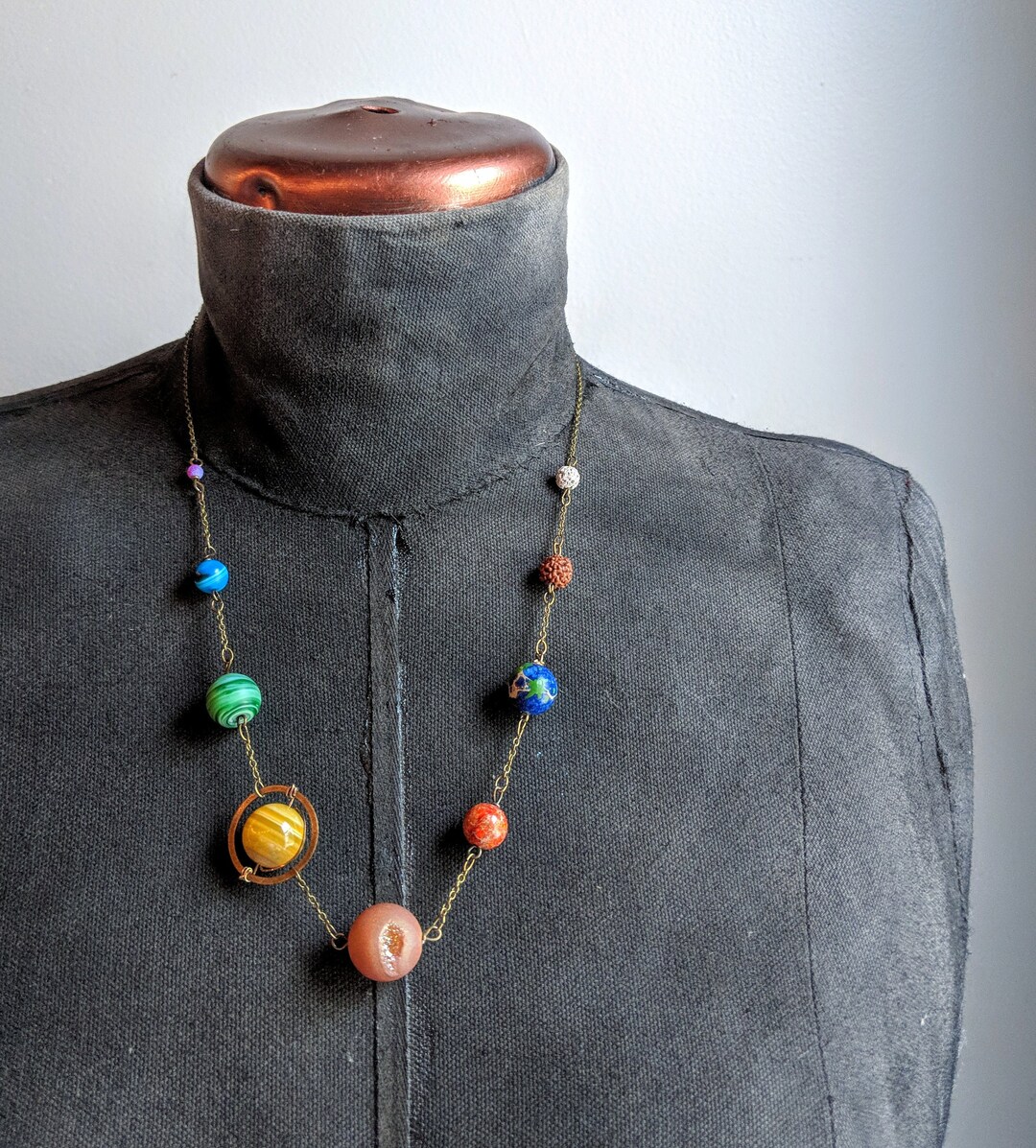 Planet Necklace Planets Jewelry Galaxy Necklace, Galaxy Jewelry Solar ...