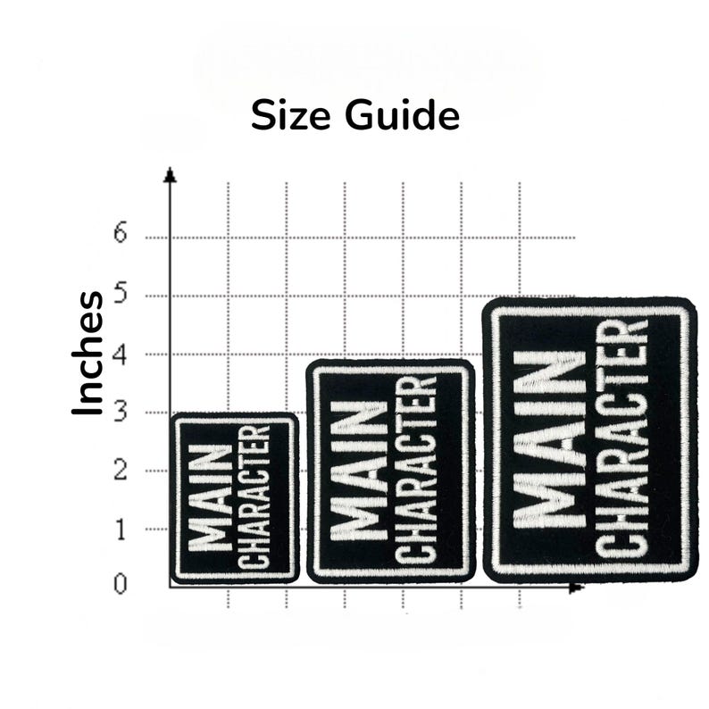Main Character Energy Morale Patch, Black and White Sarcastic Meme ...