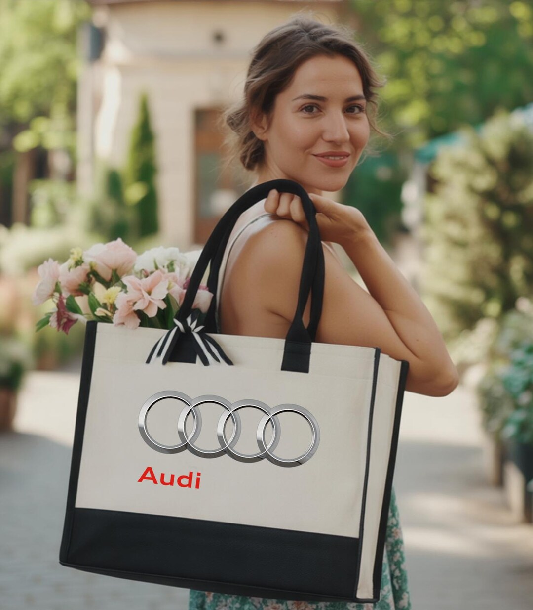 Audi Tote Bag, Audi Logo Bag, Audi Car Logo Tote Bag, Audi Fan Tote Bag ...