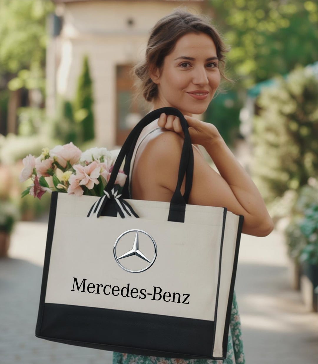 Mercedes Tote Bag, Mercedes Benz Bag, Mercedes Logo Bag, Mercedes Fan ...