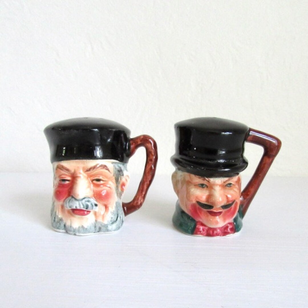 Vintage Toby Style Character Jug Salt and Pepper Shakers, Made in Japan ...