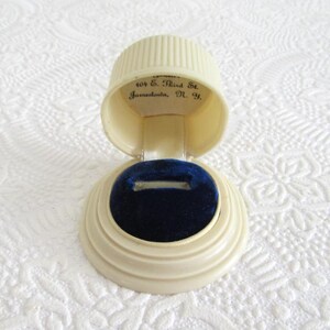 Art Deco Celluloid Ring Box, Vintage Engagement Ring Presentation Box ...