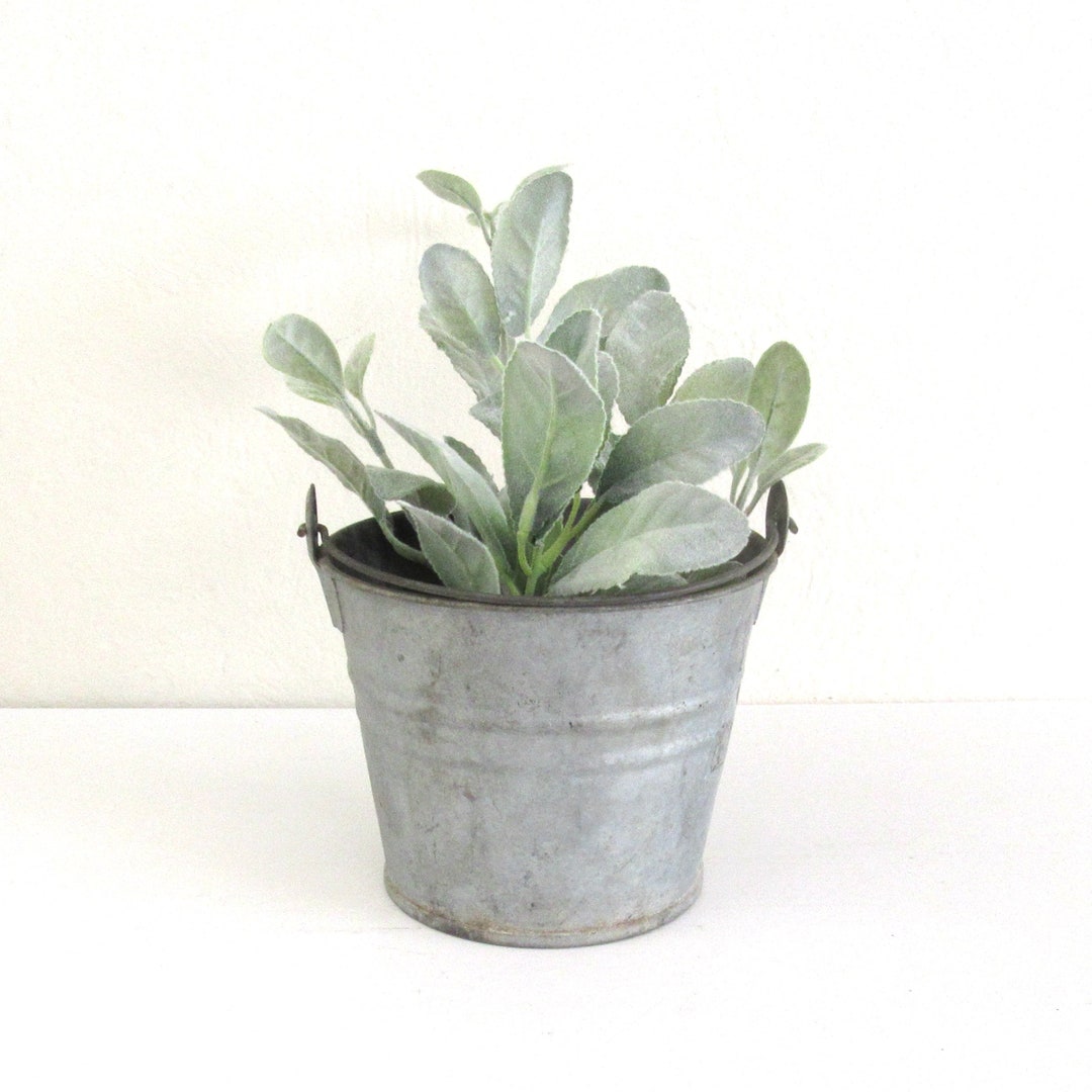 Vintage Small Galvanized Pail, 2 Quart Metal Bucket, Made in Poland ...