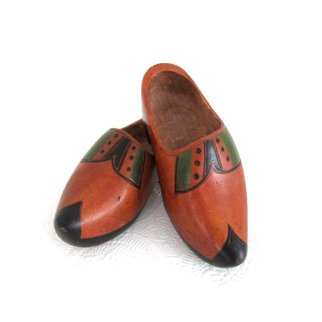 Vintage 1948 Hand Carved Wooden Shoes – Folk Art Collectible, Rustic ...