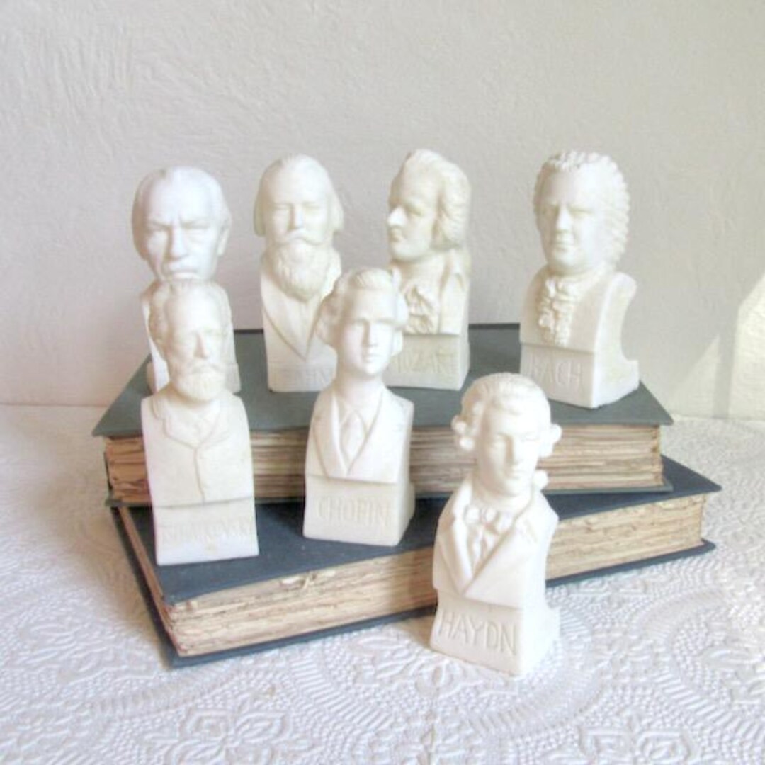 Vintage RMA Composer Busts the Immortals, Sold Separately, Miniature ...