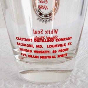Set of 3 Vintage Carstairs Whiskey Glasses – Mid-century Barware, Retro ...