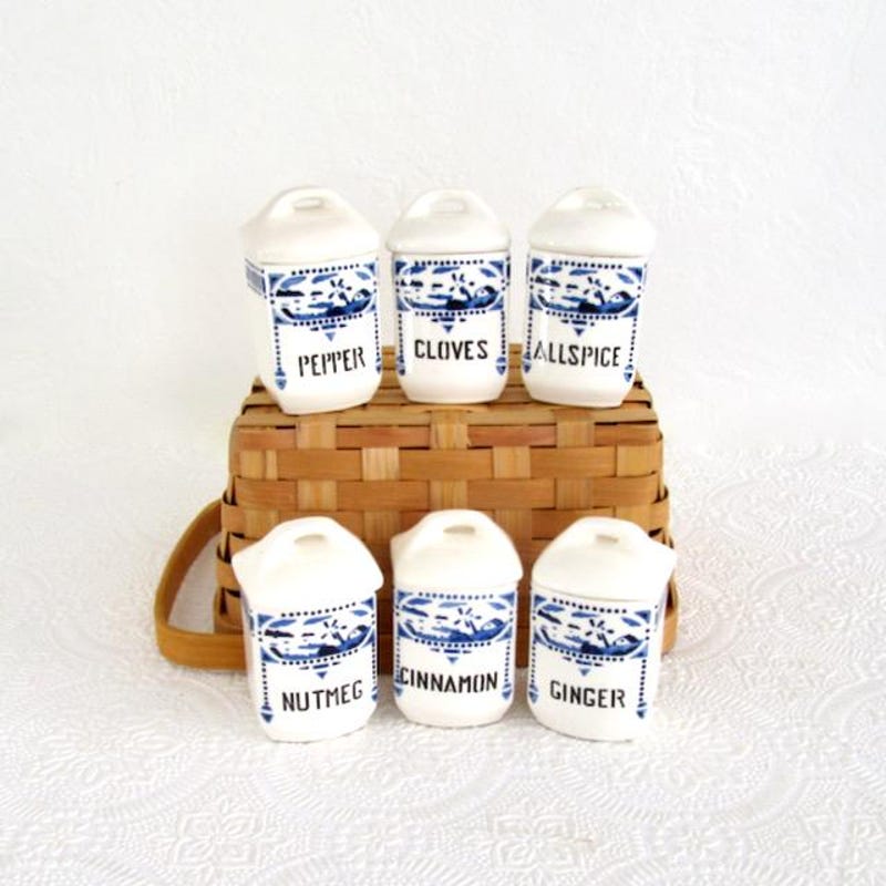 Vintage Spice Jars - Etsy