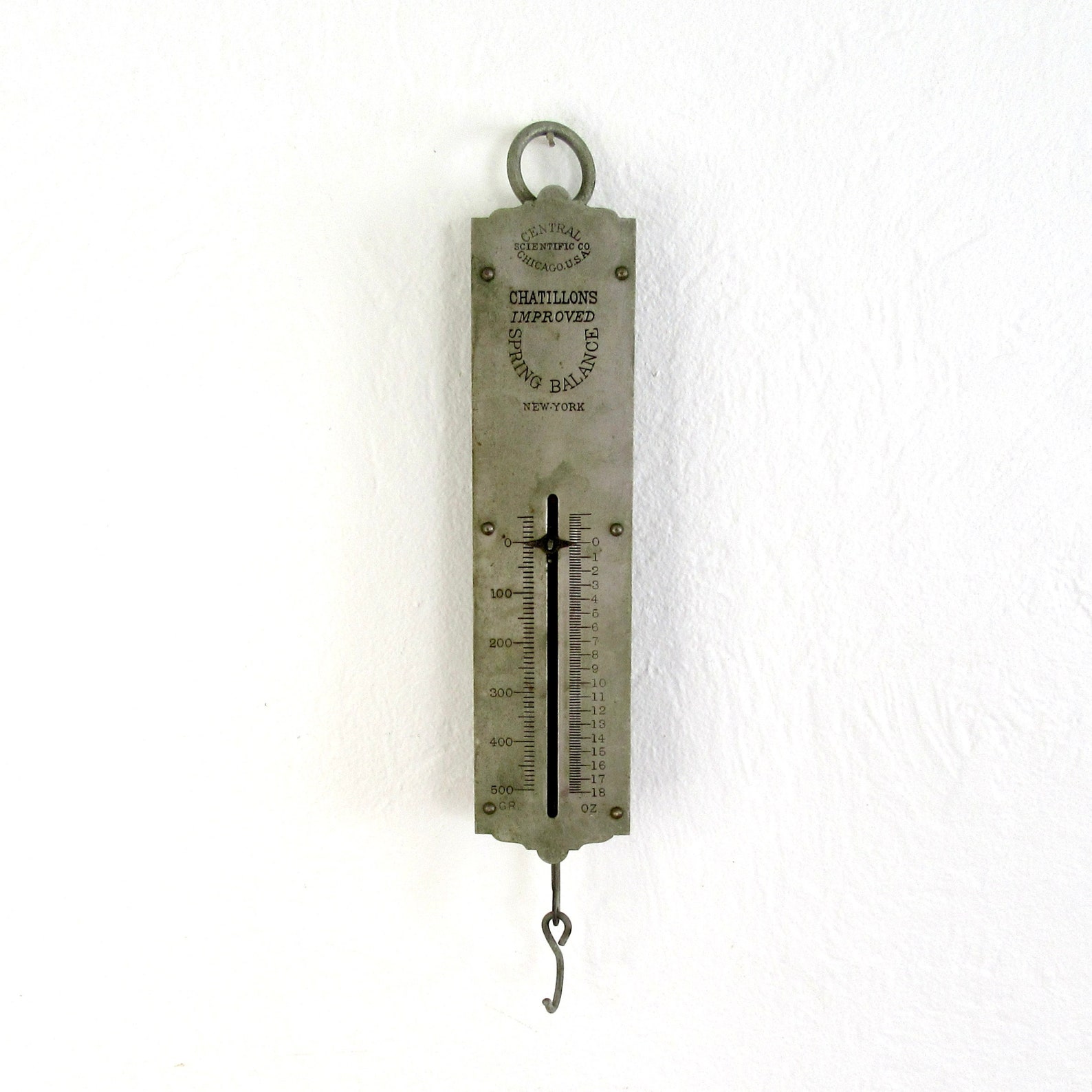 Vintage Hanging Scale Brass Chatillons Improved Spring Scale - Etsy