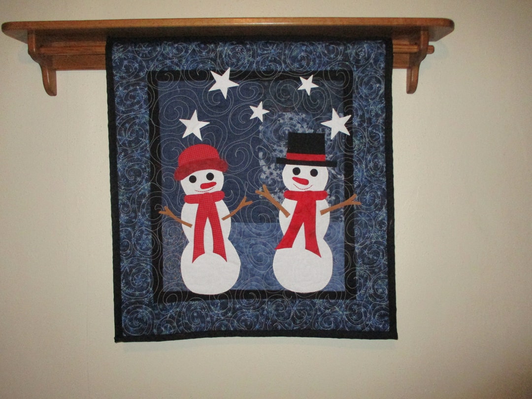 Snowman Quilt, Willy Melt and Betty Will! Free Shipping 1107-01 - Etsy