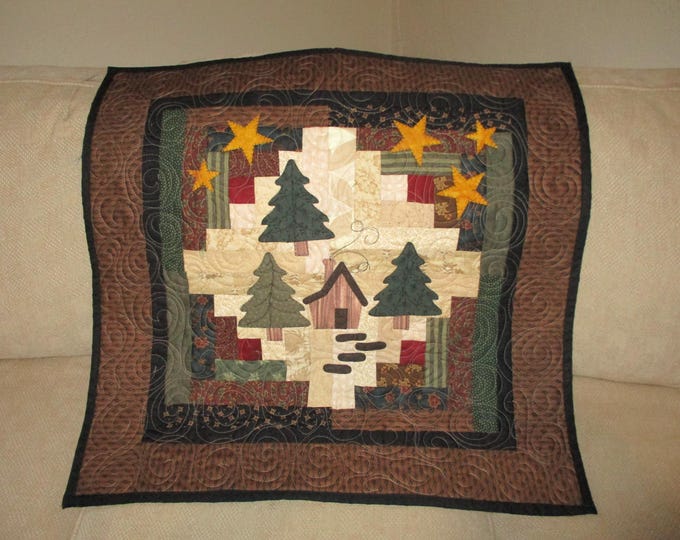 Cabin in the Woods, Free Shipping, Northwoods Decorator Quilt 1013-01 ...